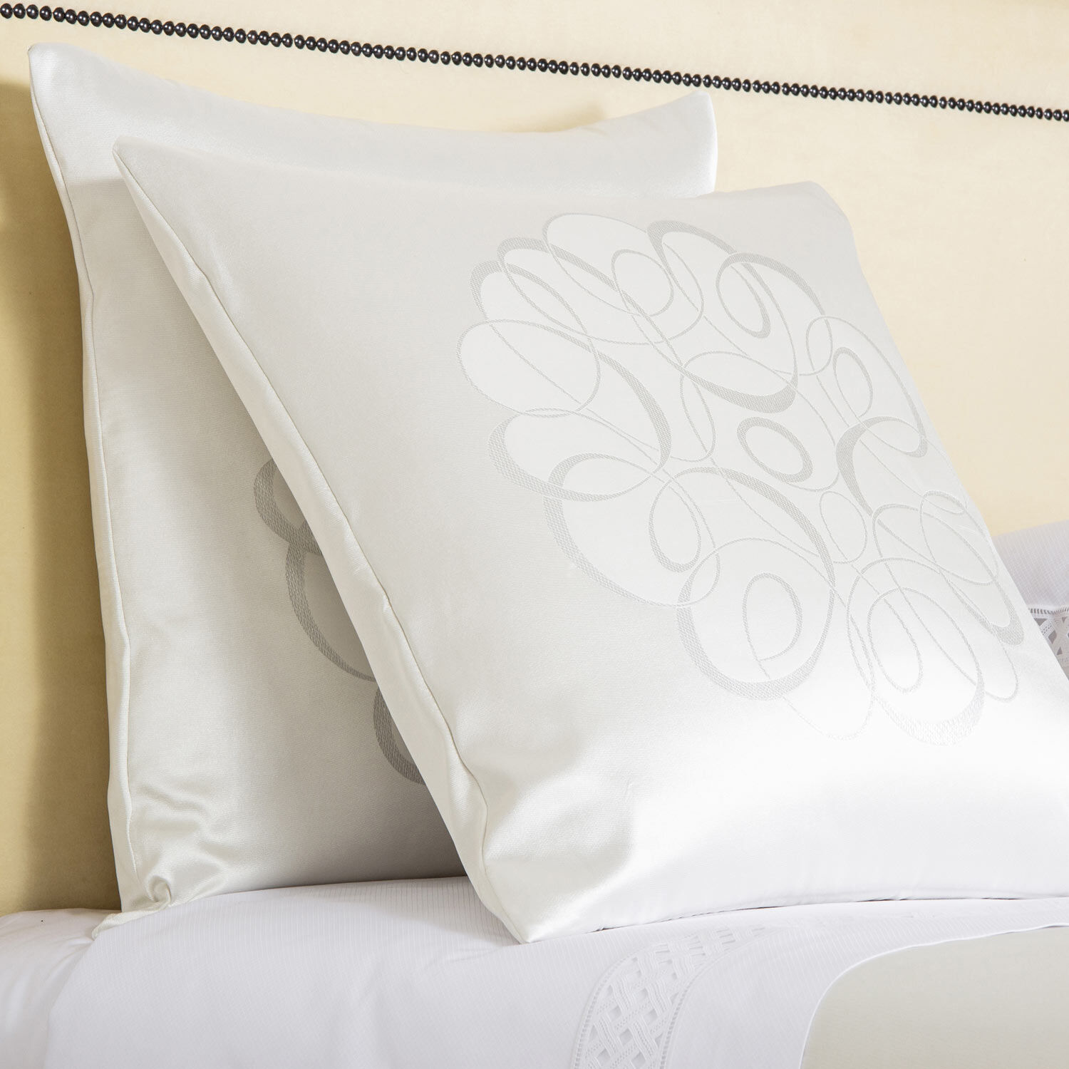 Luxury Sparkling Swirl Decorative Pillow | Frette