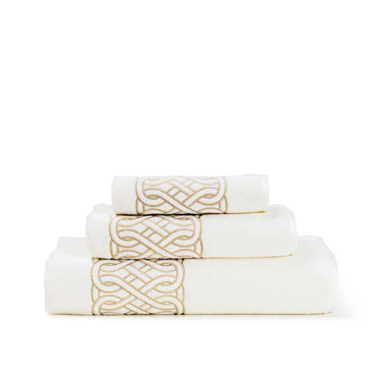 Auspicious Embroidered Bath Sheet | Frette