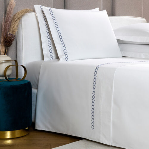 Rhombus Embroidered Sheet Set | Frette
