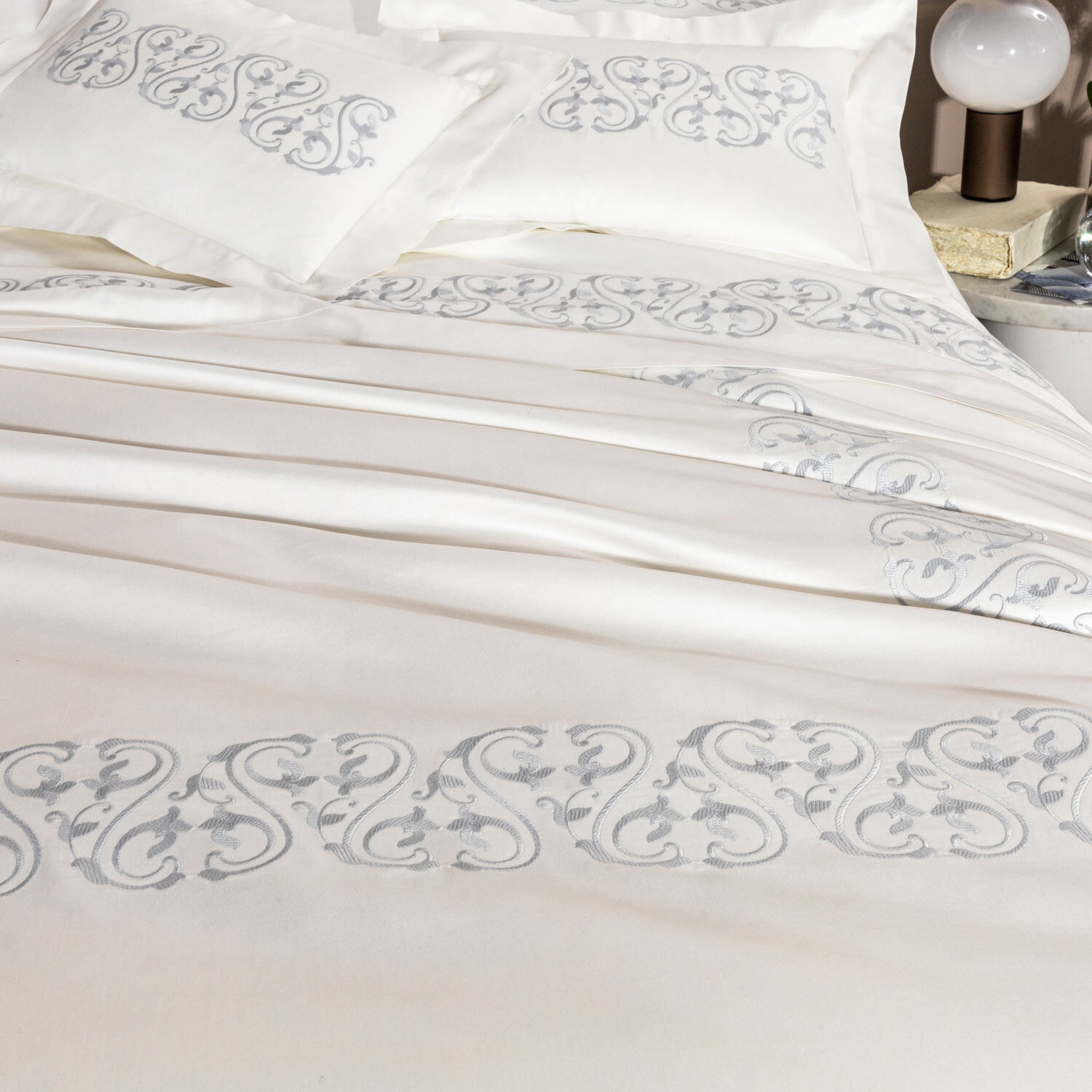 Ornate Medallion Embroidered Duvet Cover | Frette