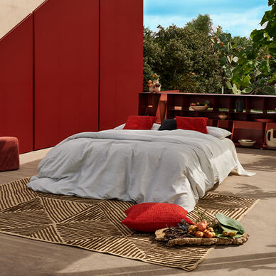 Graphite Pinstripe Sheet Set | Frette