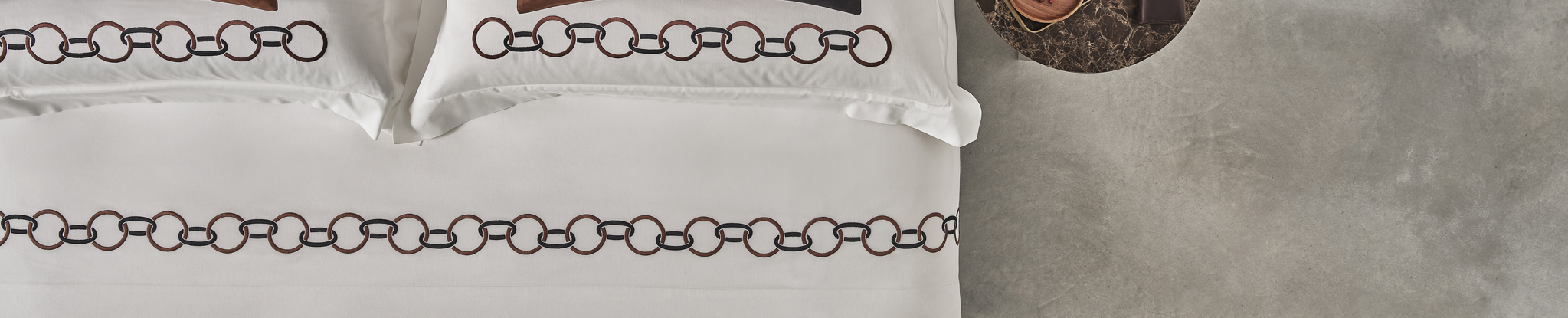 Links Embroidery - Luxury Linens | Frette