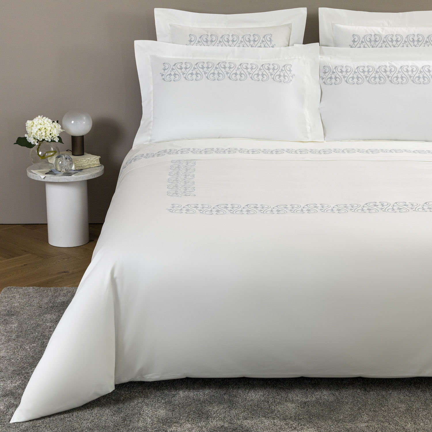 Ornate Medallion Embroidered Duvet Cover | Frette