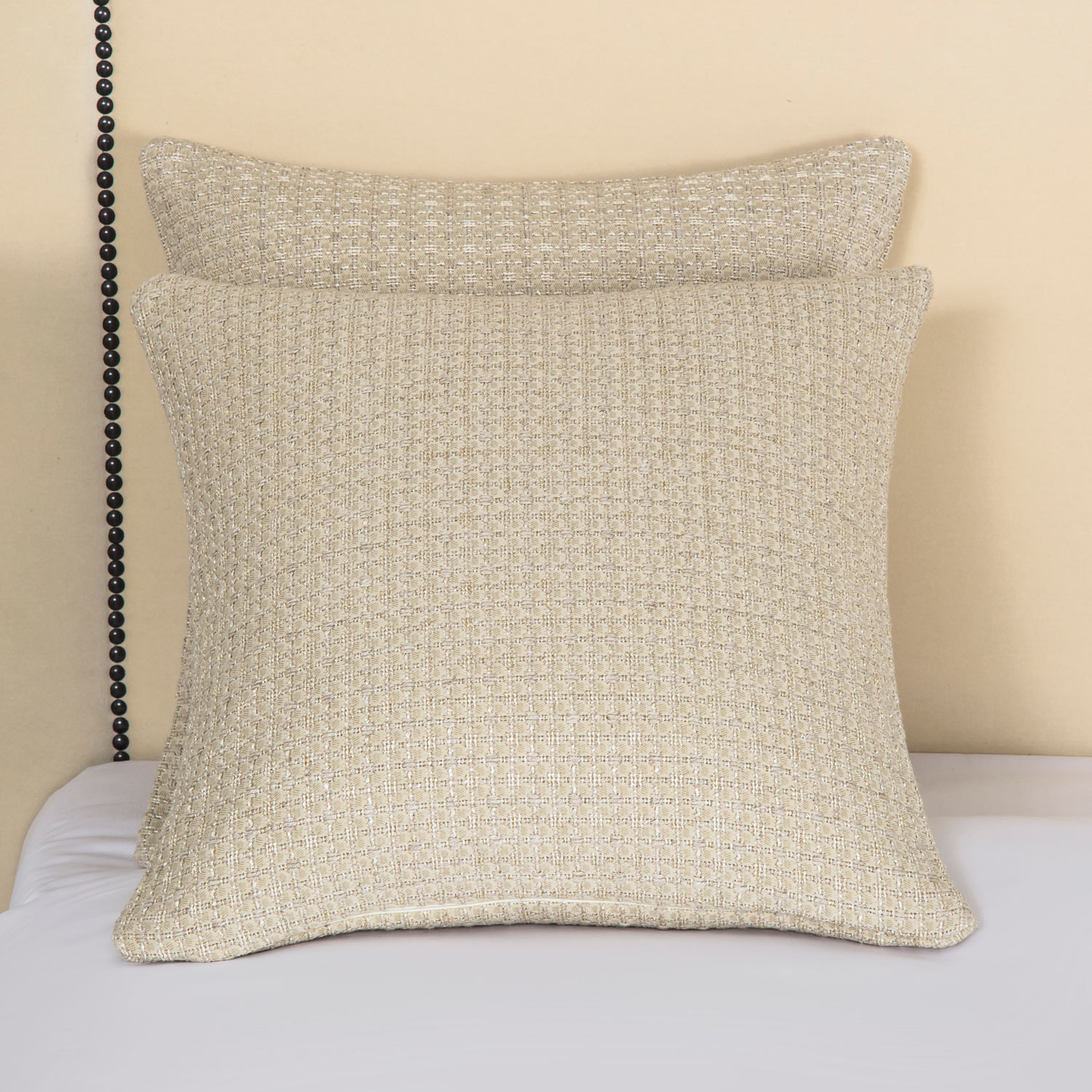 Luxury Luminescent Tweed Decorative Pillow Cover | Frette