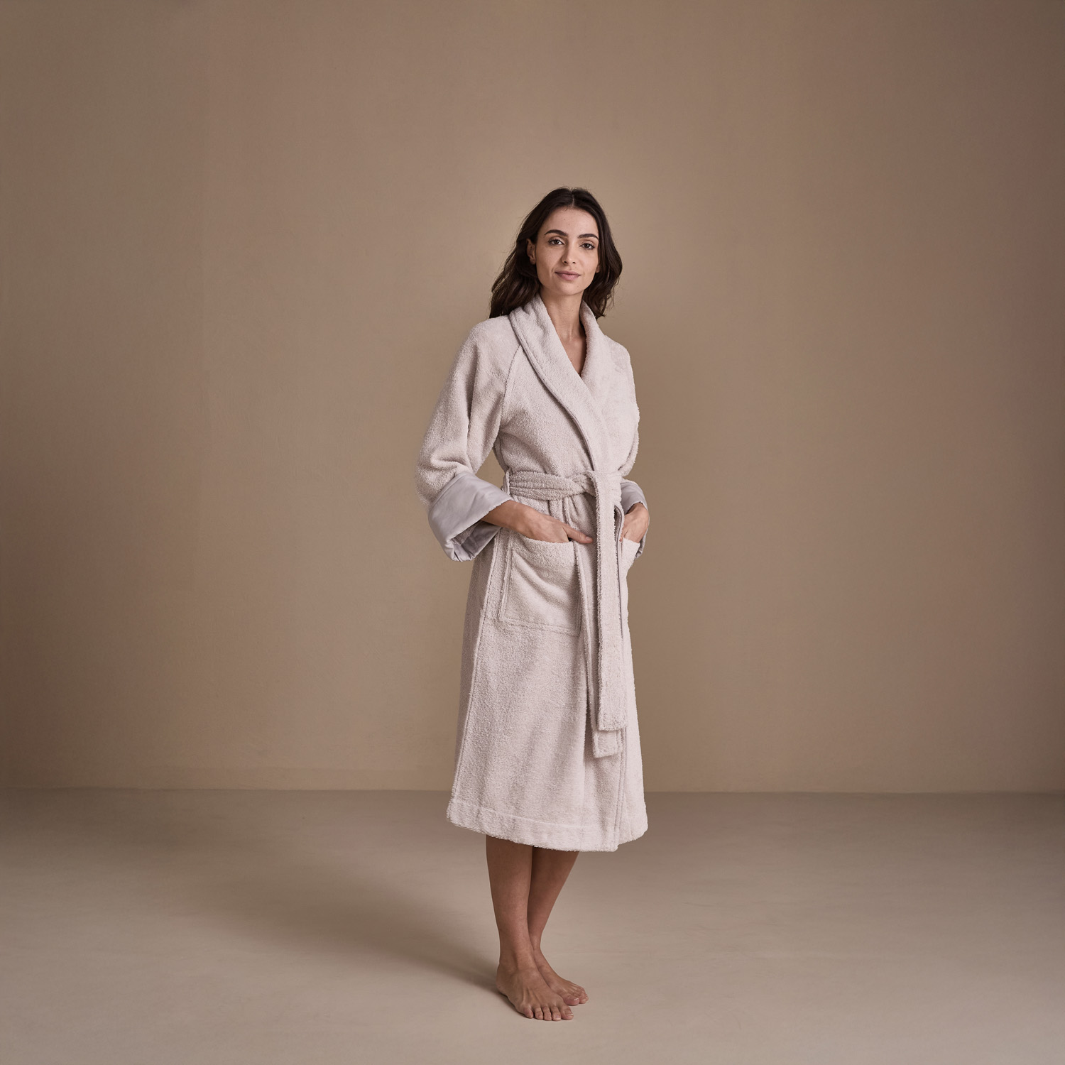 Unito Shawl Collar Bathrobe | Frette