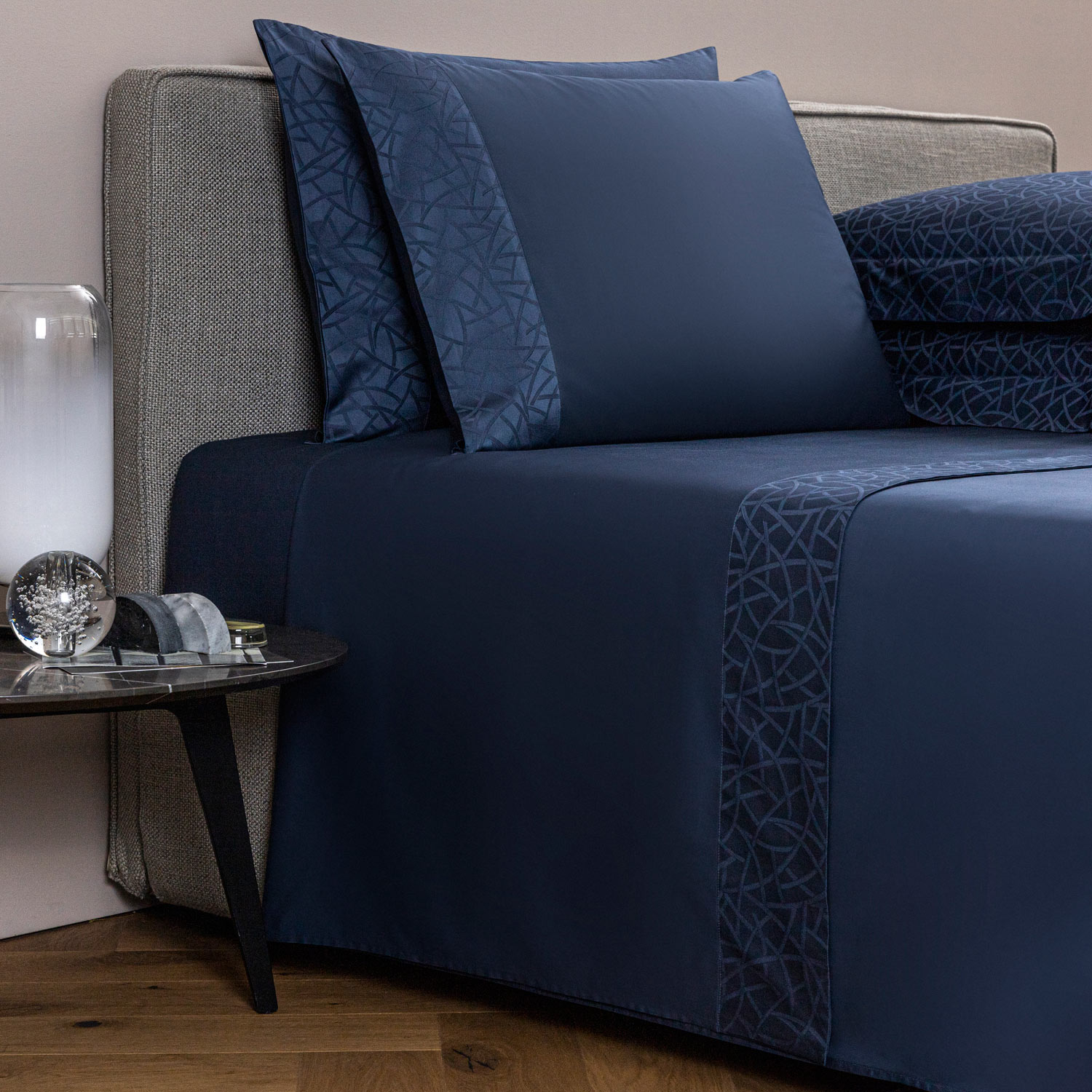 Groove Border Sheet Set | Frette