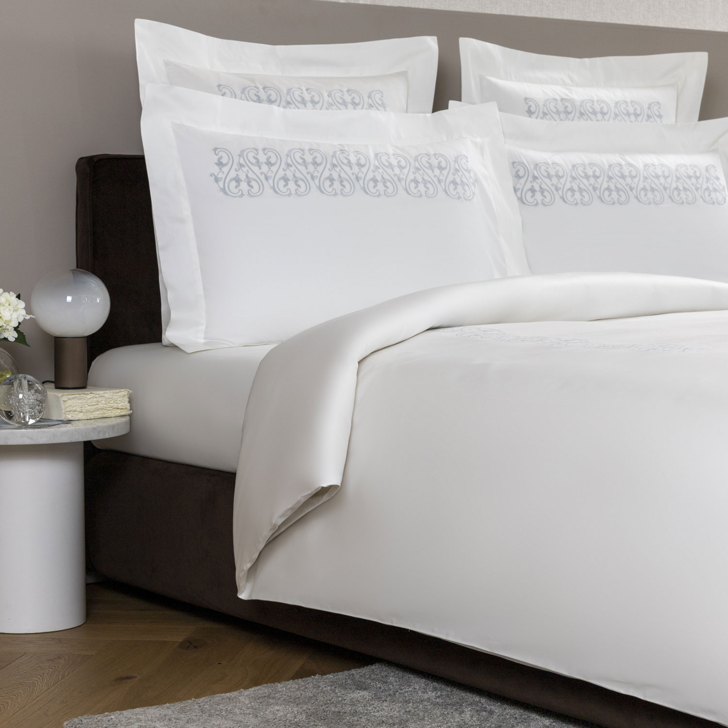 Ornate Medallion Embroidered Duvet Cover | Frette